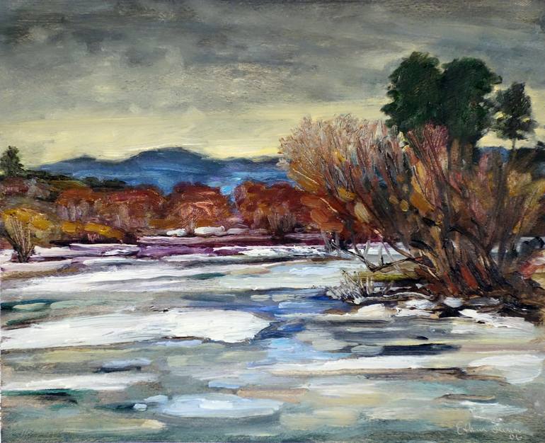 Ice Jam Painting by Ethan Lima | Saatchi Art