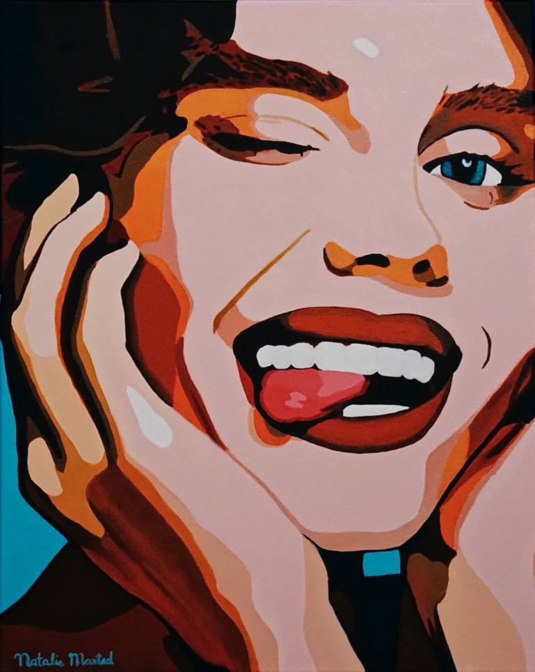 Winking Painting by Natalie Maxted | Saatchi Art