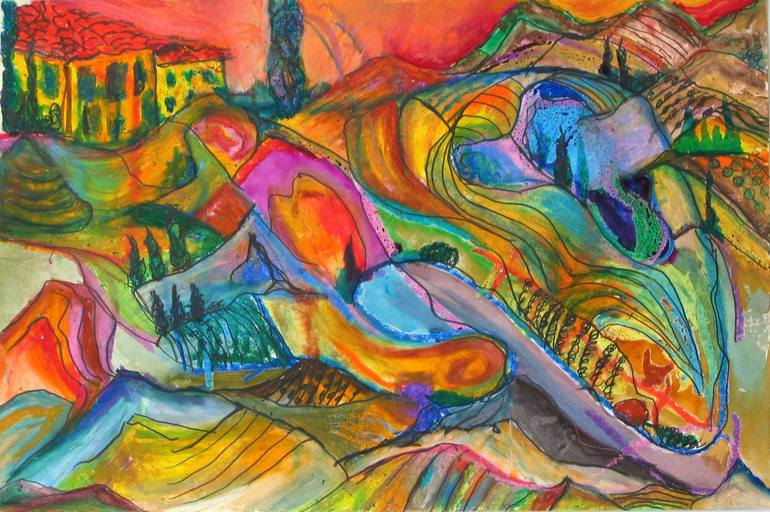 Toscana Drawing by Elissa Joy | Saatchi Art