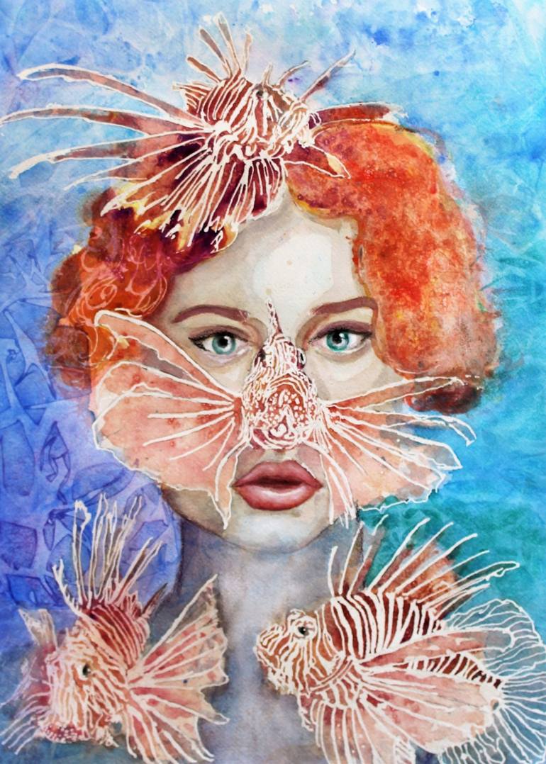 Lioness Painting by Karissa Uhrain | Saatchi Art