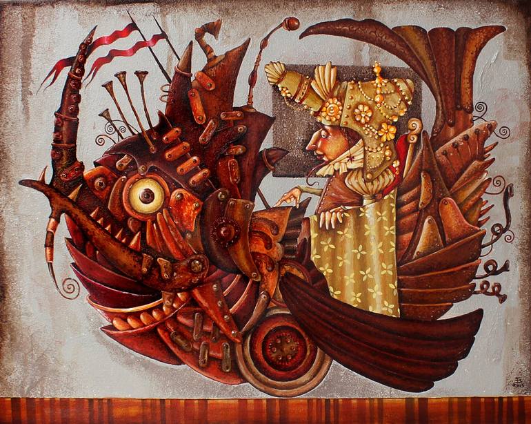 Sir Percivale Painting by Sergey Bagramyan | Saatchi Art