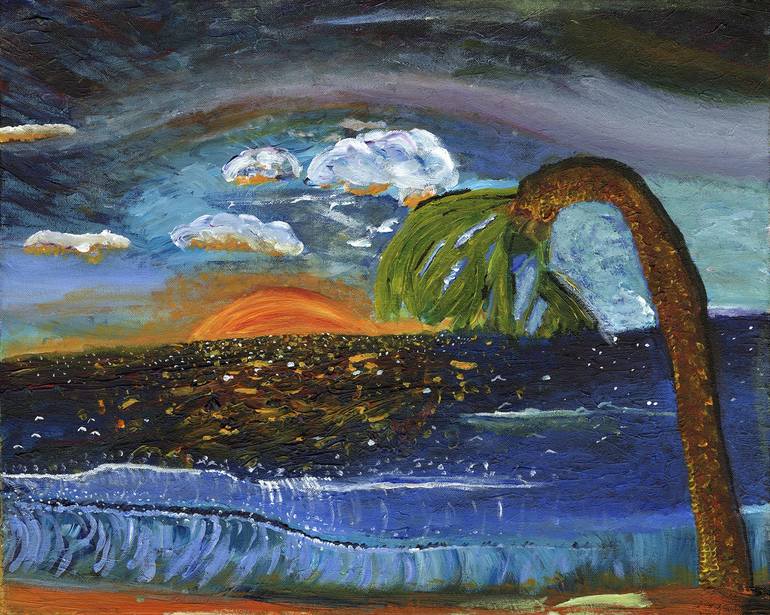 Sunset before Survival Printmaking by Rick Mork | Saatchi Art