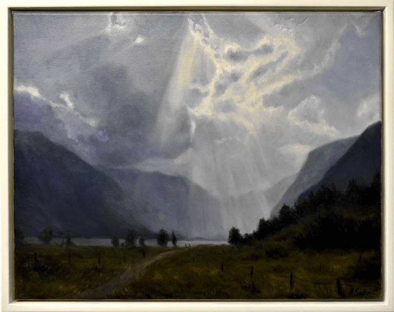 Heavens open in Behind Painting by Aleksei Sedov | Saatchi Art