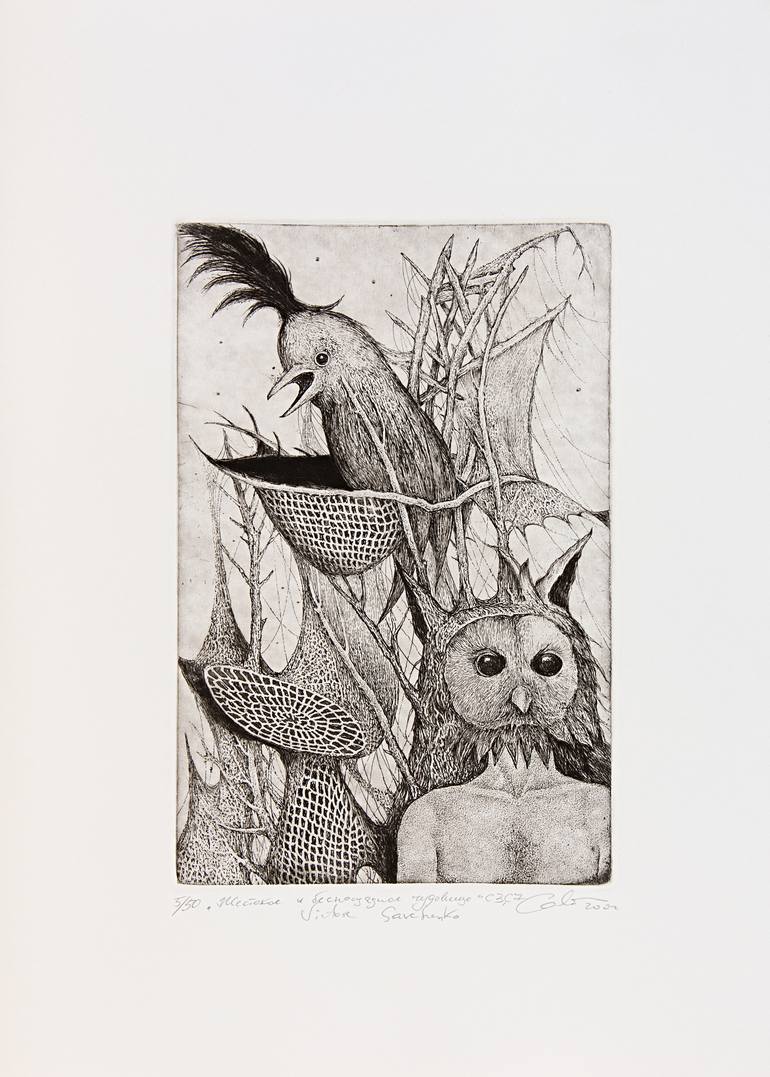 Сruel and Merciless Monster - Limited Edition of 50 Printmaking by ...