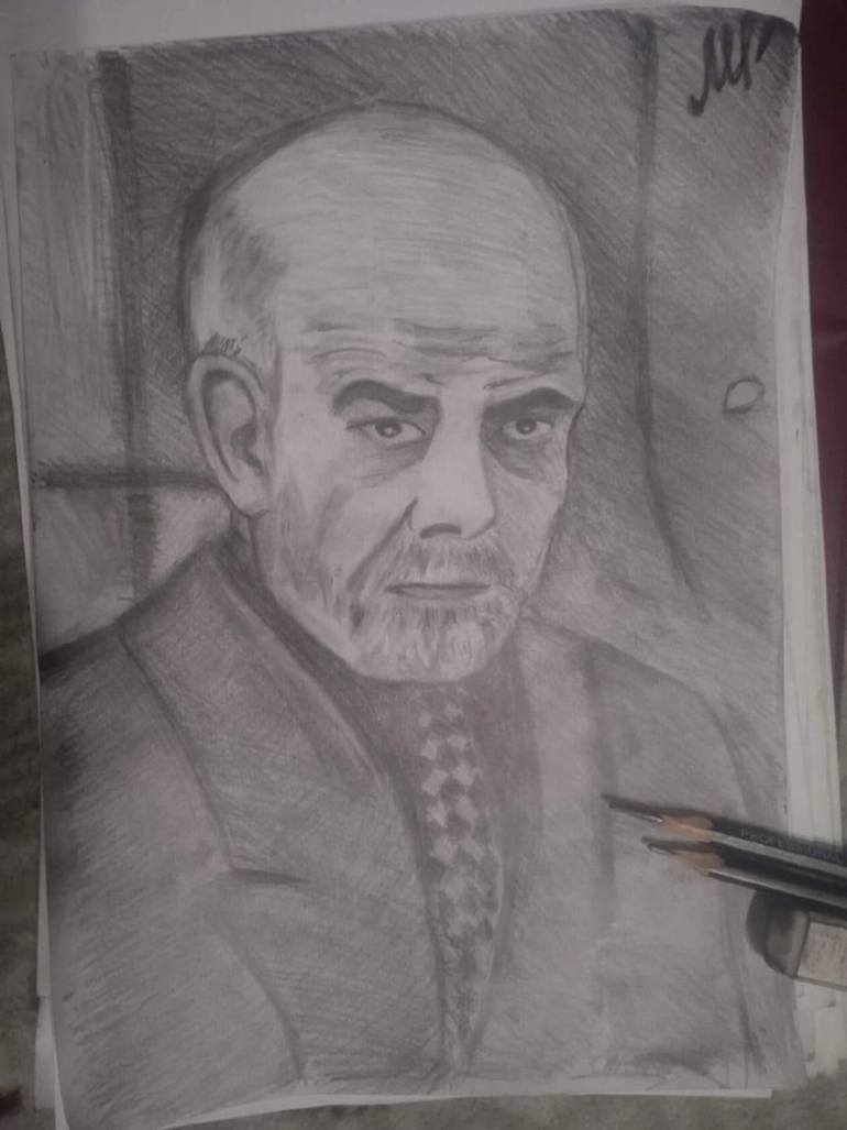 Lev Borisov Drawing by Aleksej Mironov | Saatchi Art
