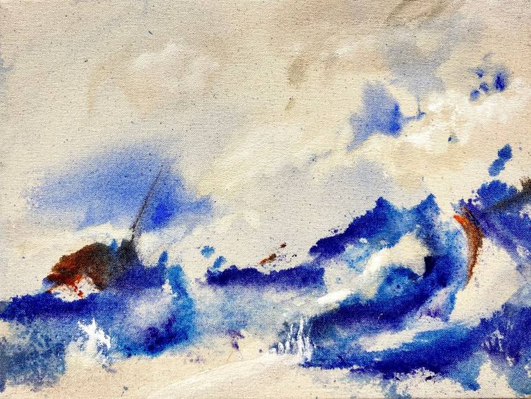 The Moon Has Left Us - City 05 Painting by Sammi Mak | Saatchi Art