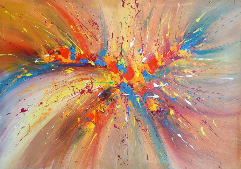 Colors of Creation (#009) Painting by Kolawole Osinnowo | Saatchi Art