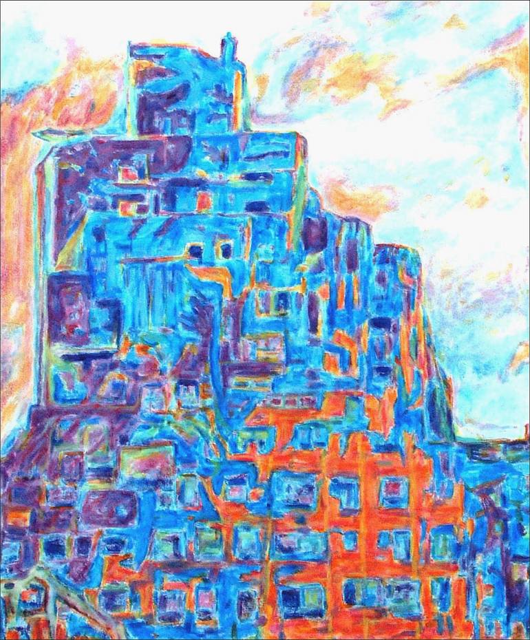 Urban Heights Painting by Keith Webb | Saatchi Art