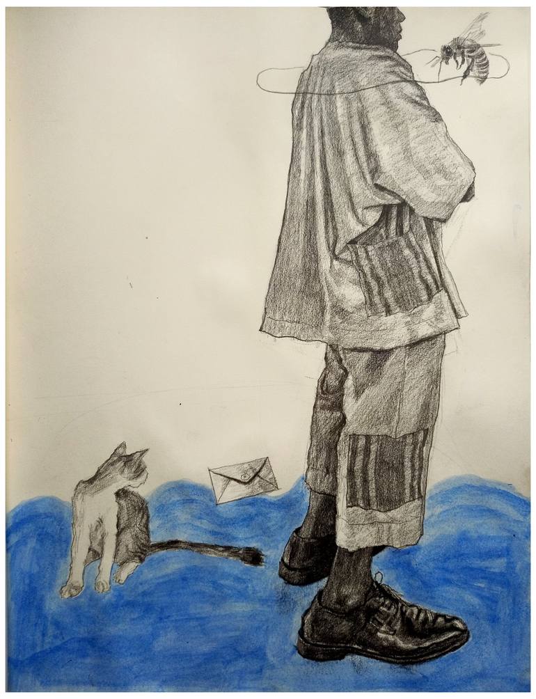 The New Response Drawing by Paul Ogunlesi | Saatchi Art