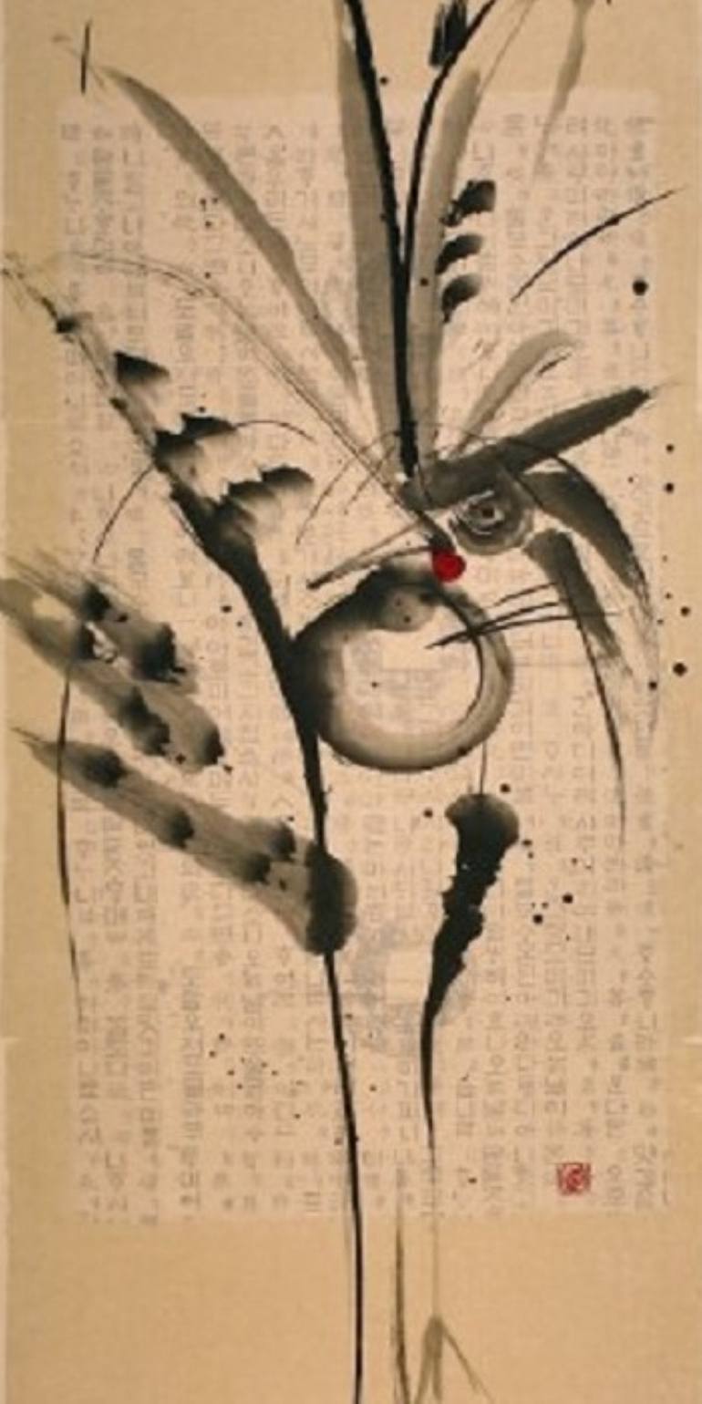 Fire Rooster, Detail Prints: 1:2 - Painting by Barbara Yunker | Saatchi Art