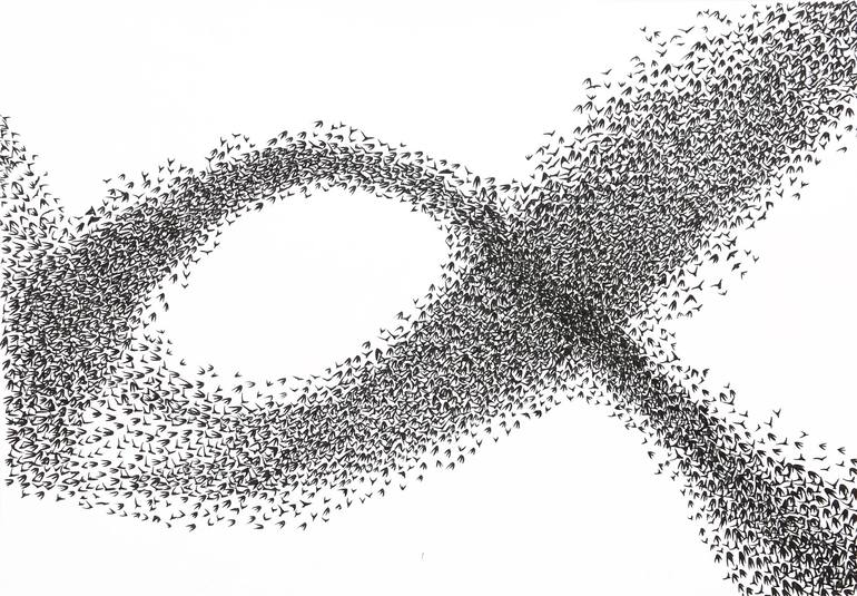 Murmuration Drawing by Gamze Yolal | Saatchi Art