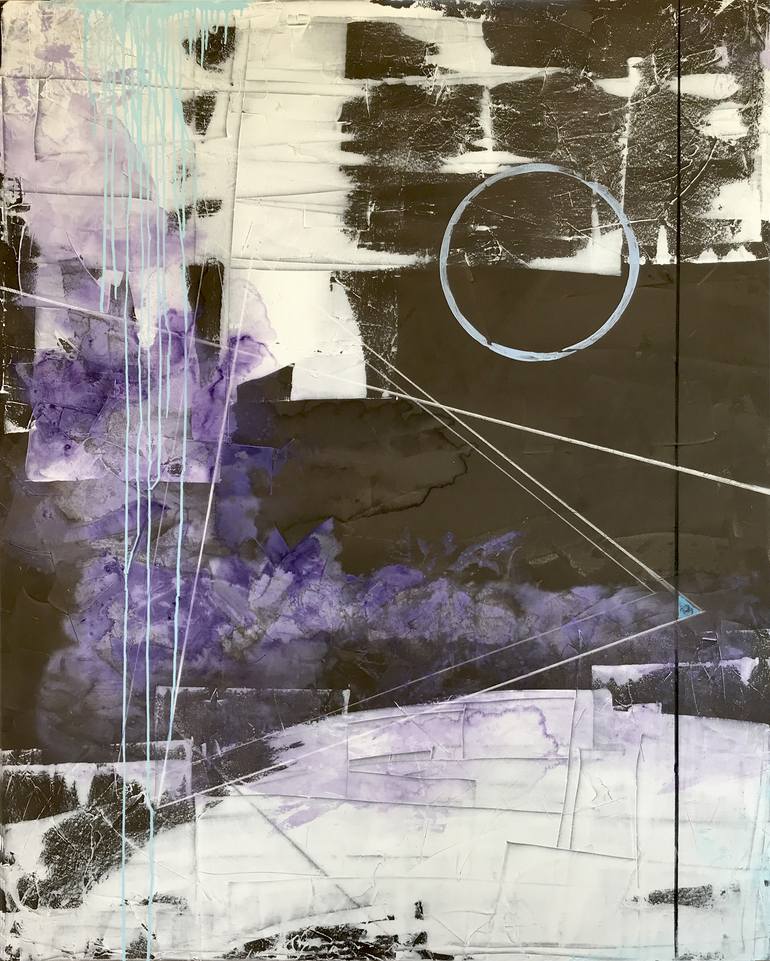 Moonbeams Kiss the Sea Painting by Daniel Shogren | Saatchi Art