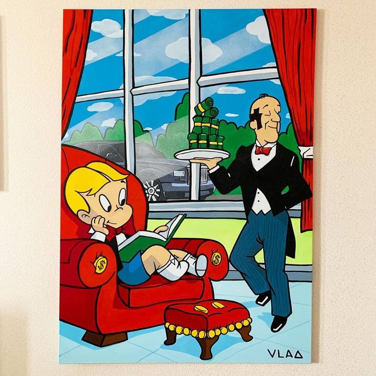 Richie Rich Painting by Nenikas Art | Saatchi Art