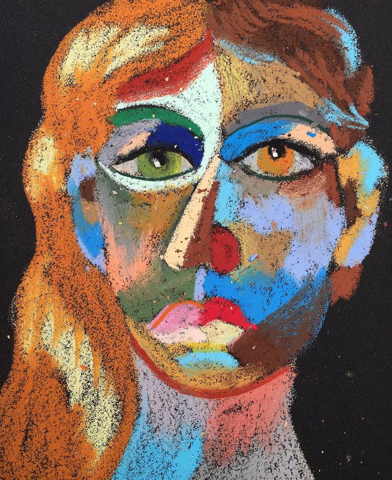 50/50 Drawing by Maria Ansh | Saatchi Art