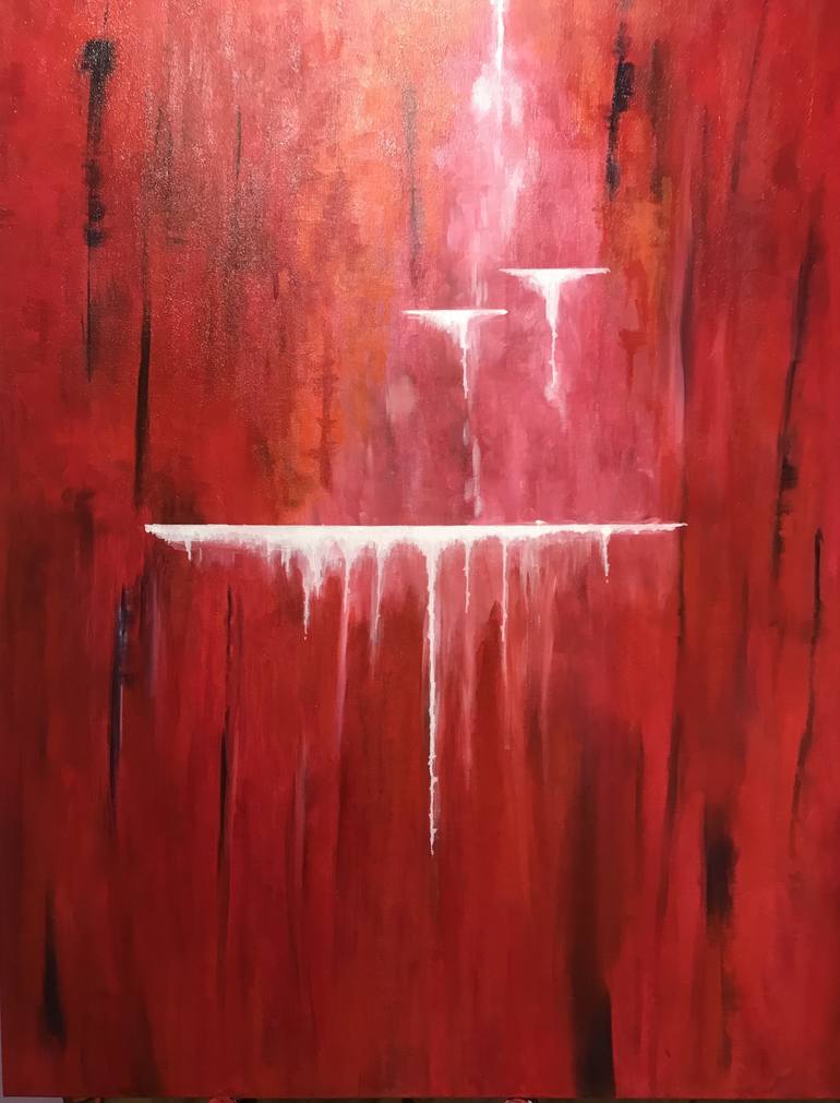 Big red Painting by David Vandy | Saatchi Art
