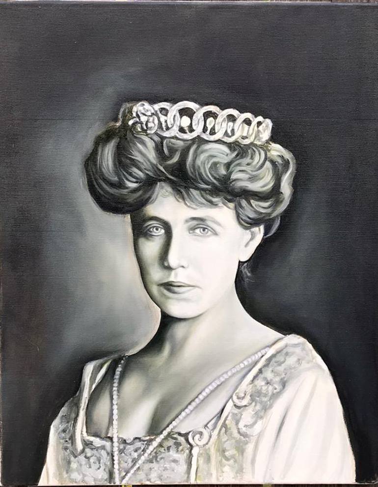 Marie of Edinburgh the last Queen of Romania Painting by Ursu Dan ...
