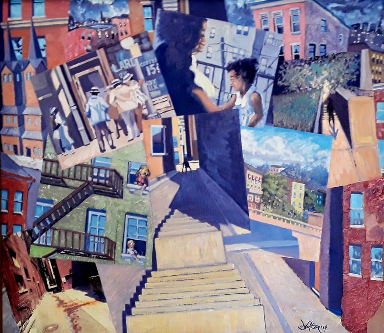 Faded Photographs, Forgotten Places, Unknown Faces Painting by Jonathan ...