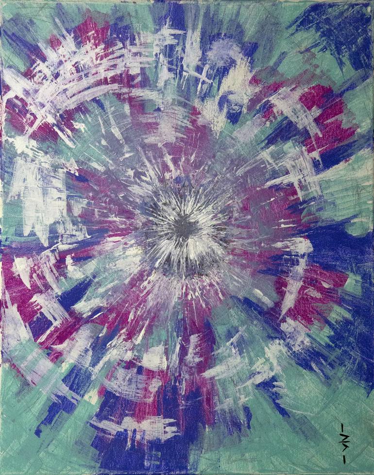 Original Abstract Painting 'Fracture' Artist Painting by Bryce Kolander ...