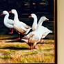 Danish goose farm in autumn time Painting by Dan Civa | Saatchi Art
