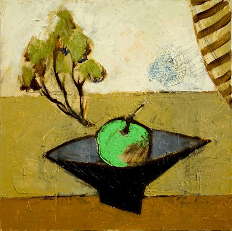 The green apple Painting by Georgi Atanasov | Saatchi Art
