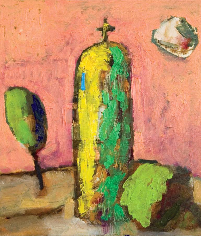 The bell tower Painting by Georgi Atanasov | Saatchi Art