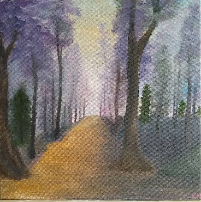 A path towards light Painting by Jahnavi Kj | Saatchi Art