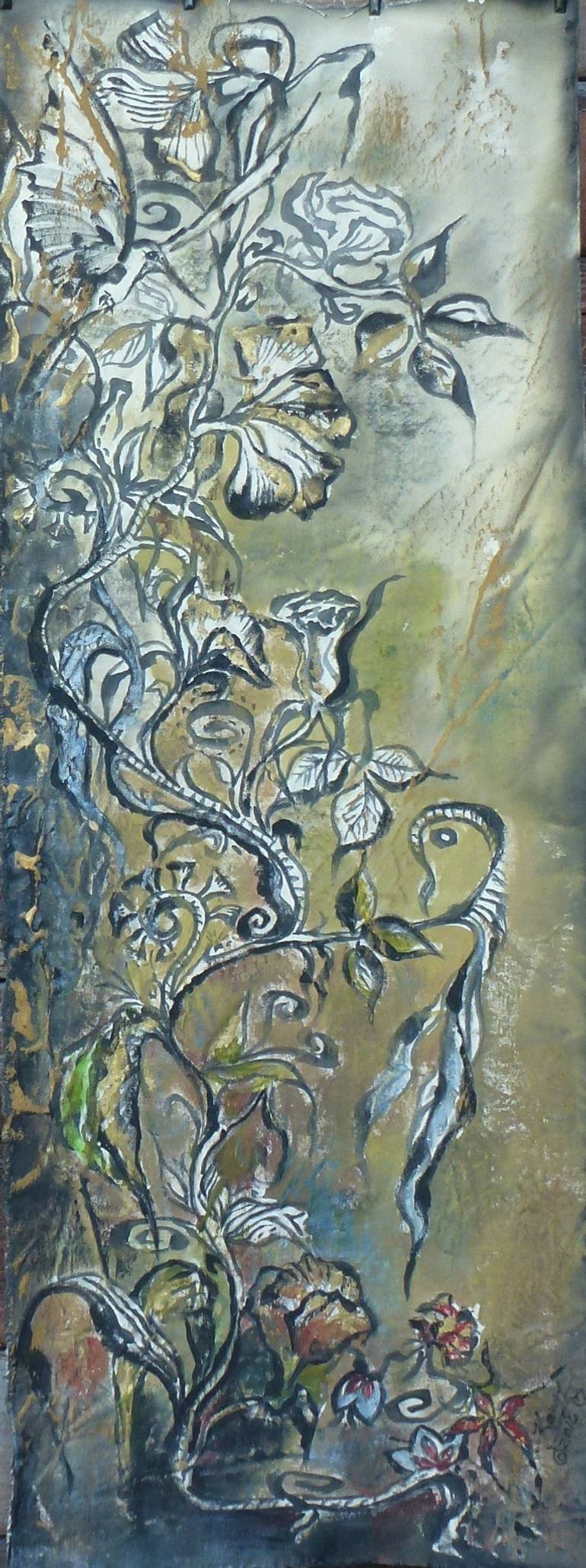 Antique Flowers Painting by Karry L | Saatchi Art