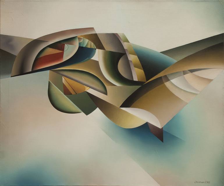 Space Bird Painting by Isaac Feldman | Saatchi Art