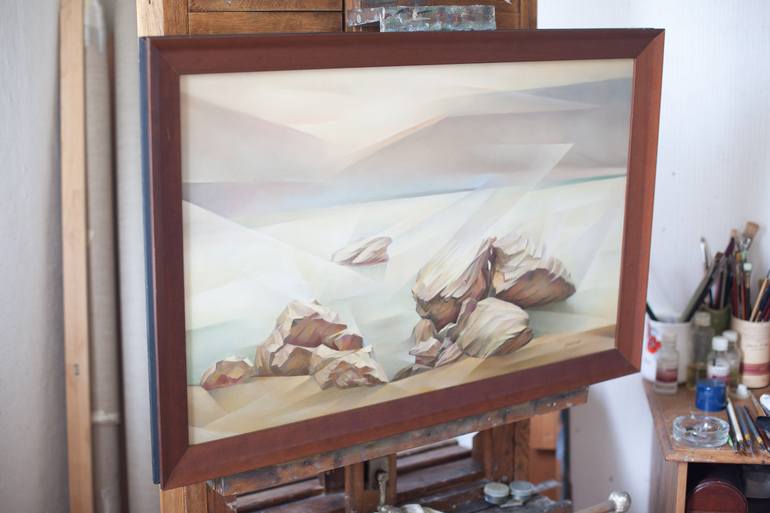 Wasser und Steine Painting by Isaac Feldman | Saatchi Art