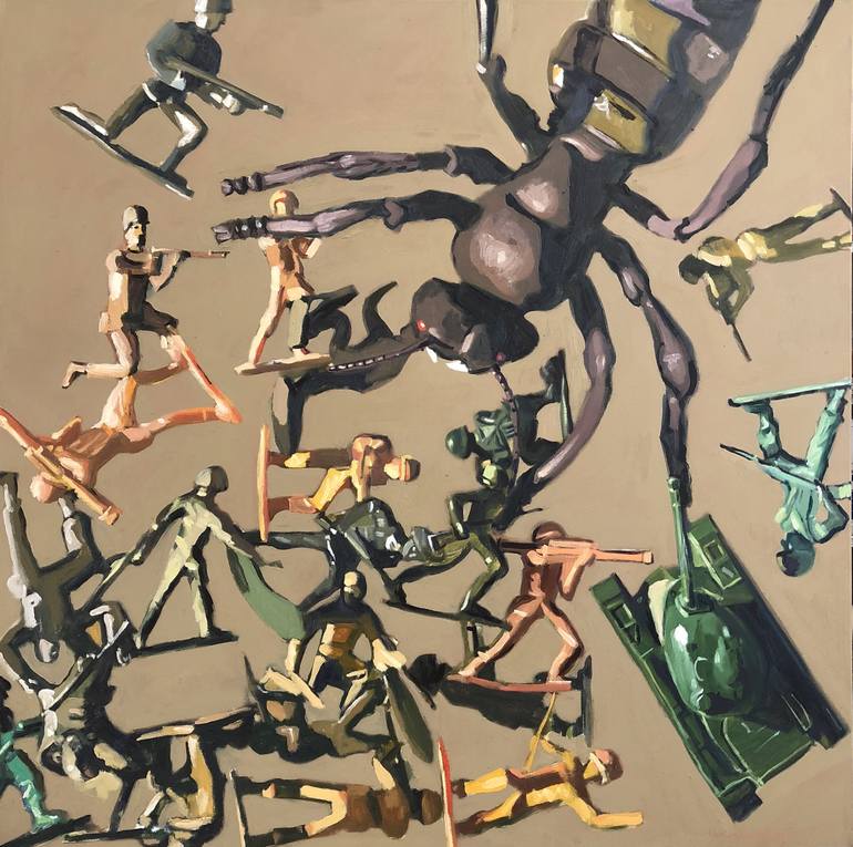 Who Are the Ants Painting by Michael Iskowitz | Saatchi Art