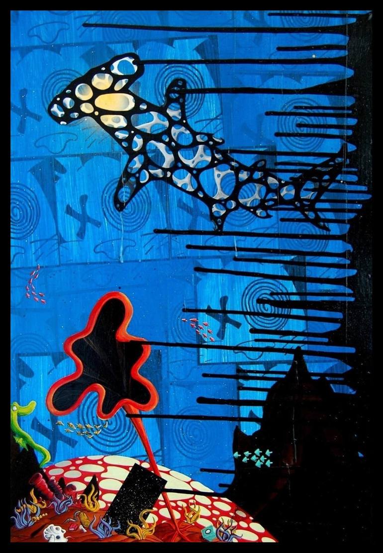 Ocean Hammer Painting by JOHN HICKS | Saatchi Art