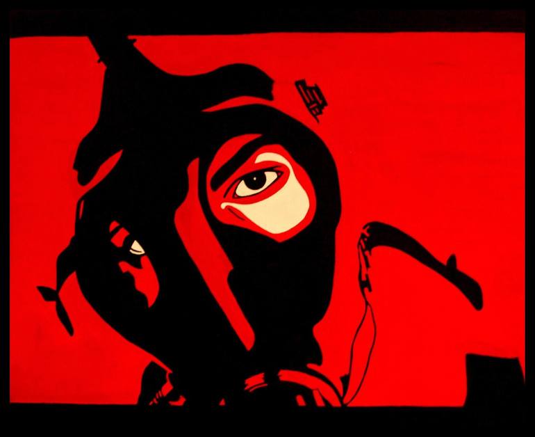 Hate breeds Hate Painting by JOHN HICKS | Saatchi Art