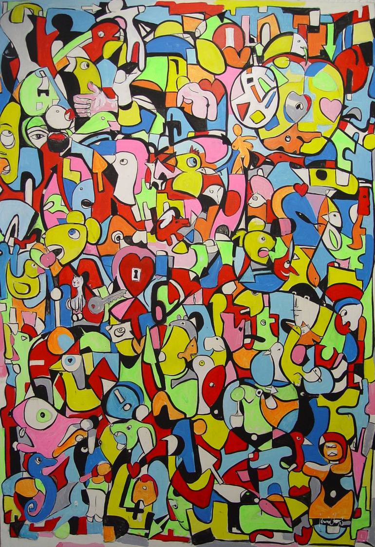 Precognition Painting by TRAFIC D'ART | Saatchi Art