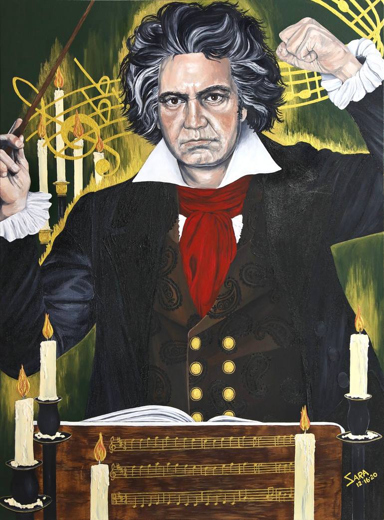 Beethoven Painting by Sara Gauthier | Saatchi Art