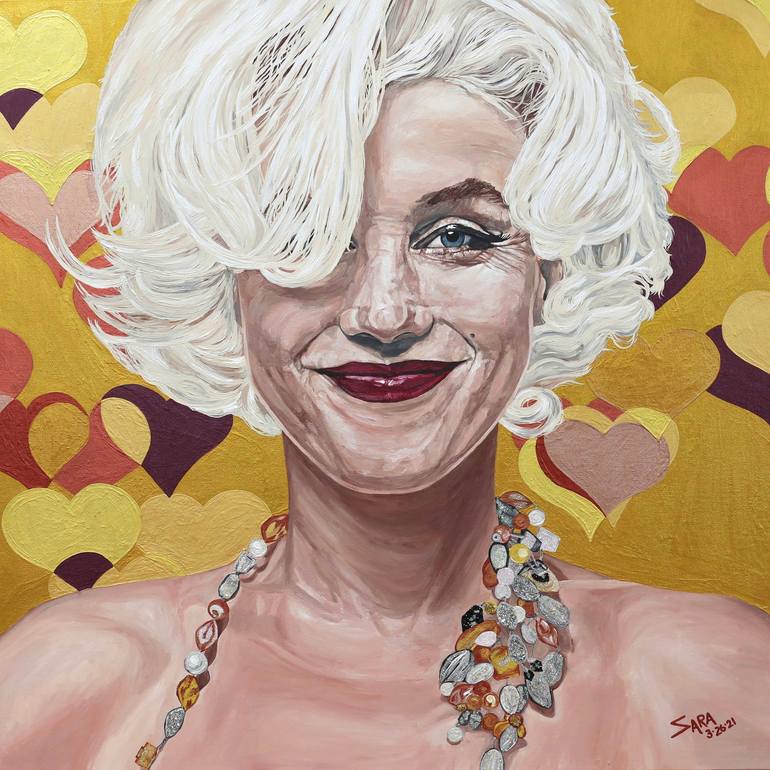 Marilyn Monroe Painting by Sara Gauthier | Saatchi Art