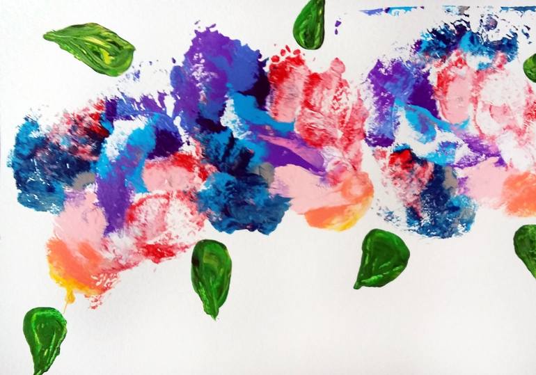 Flowers in Spring Painting by Sara Richins | Saatchi Art