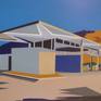 Shell Gas Station Painting by Anthony Moss | Saatchi Art