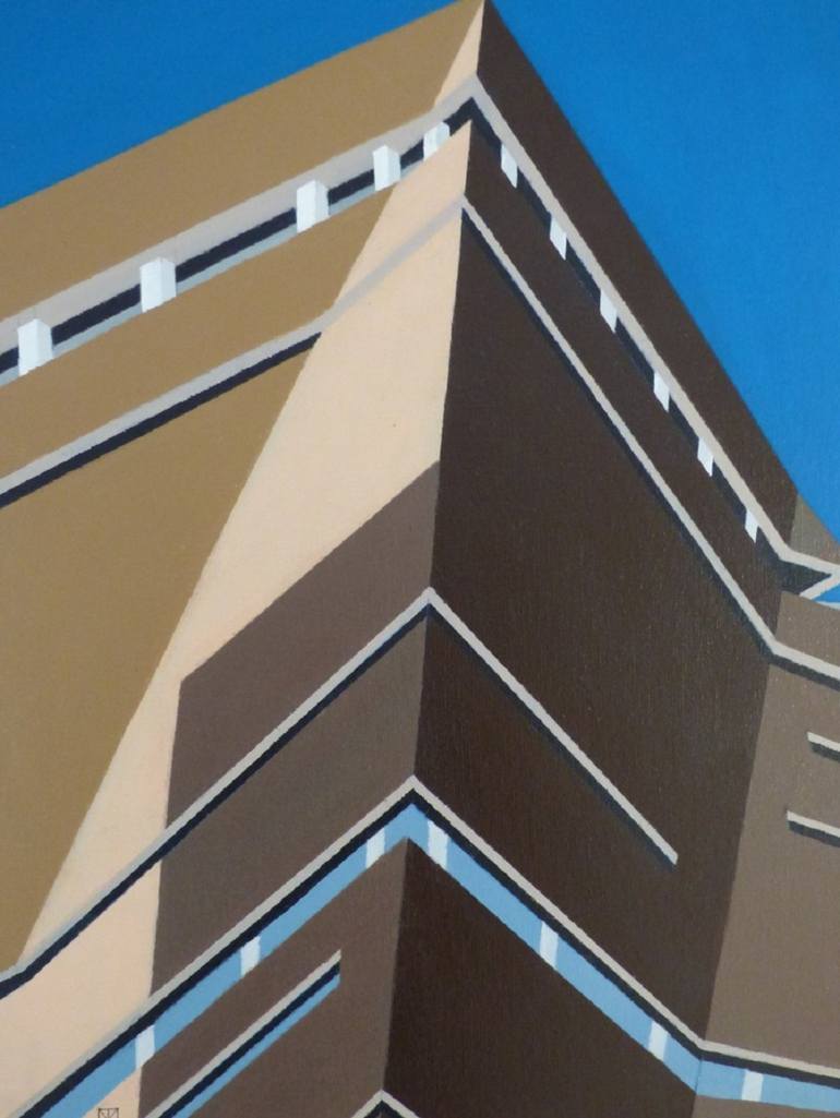 Tate Modern Switch House Extension Painting by Anthony Moss | Saatchi Art