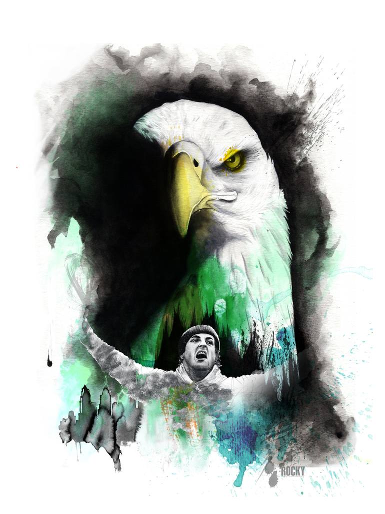 GONNA FLY NOW Painting by john rivoli | Saatchi Art