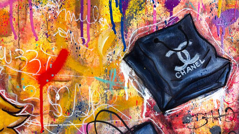 Liberty Fury Mario Peach Formula One Car Pop Street Art Chanel Painting ...