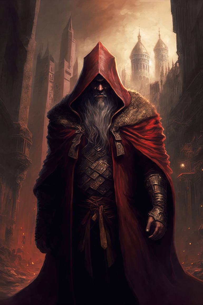 Loviatar Balor, the BattleMage Painting by Andrea Mazzocchetti ...