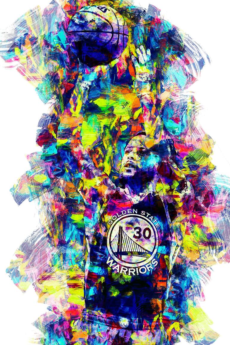 Steph Curry Portrait Painting By Andrea Mazzocchetti Saatchi Art