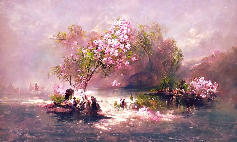 Spring, Symphony of Nature Painting by Andrea Mazzocchetti | Saatchi Art