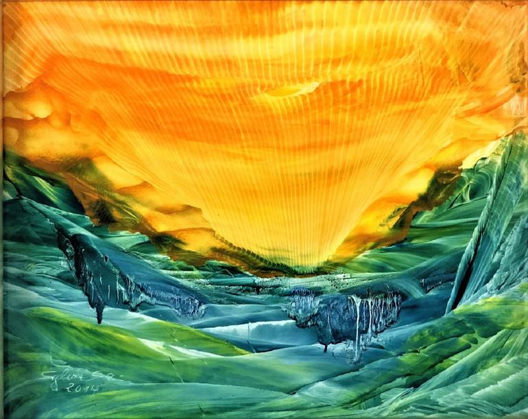 Sunrise Painting by Sylvia Sanders | Saatchi Art