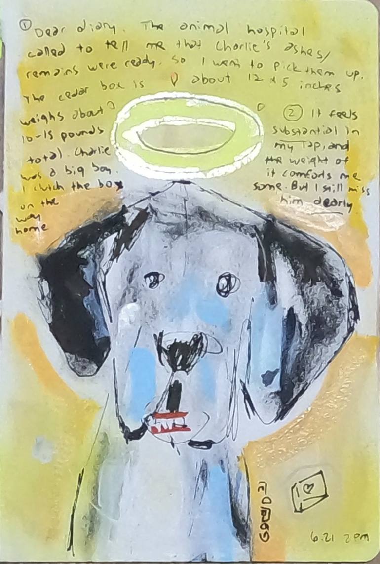 Charlie Diary Piece Painting by Gerald Bell | Saatchi Art