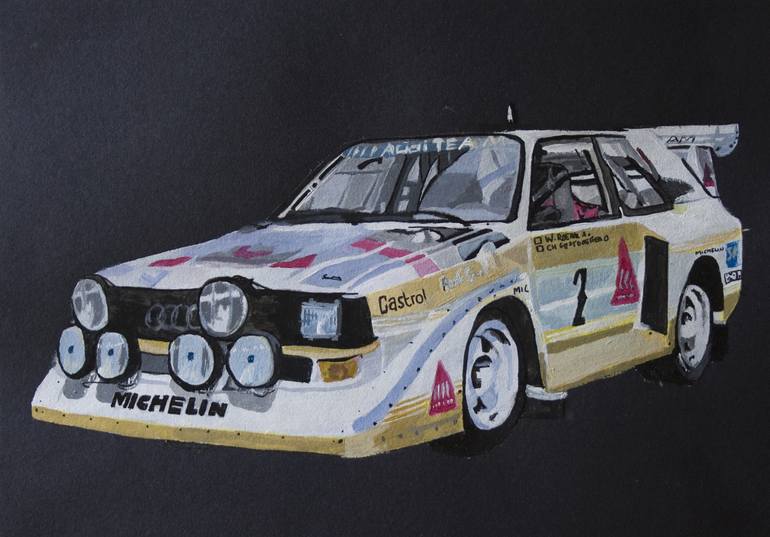 Rally Car Painting by Carly Servante | Saatchi Art
