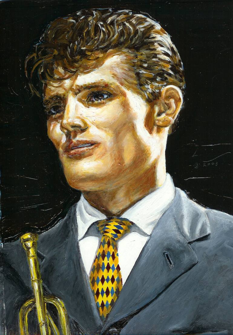 Chet Baker Painting by Rudy Browne | Saatchi Art