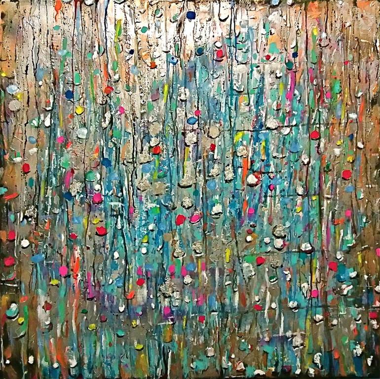 Colour Drops Painting by Tony Stockman | Saatchi Art