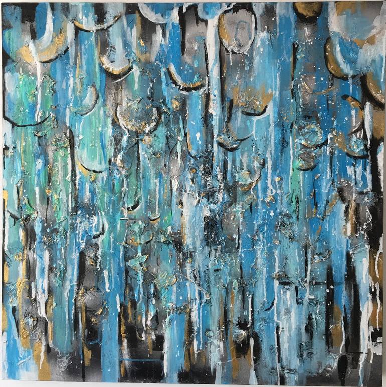 Ocean Drops Painting by TONY STOCKMAN | Saatchi Art