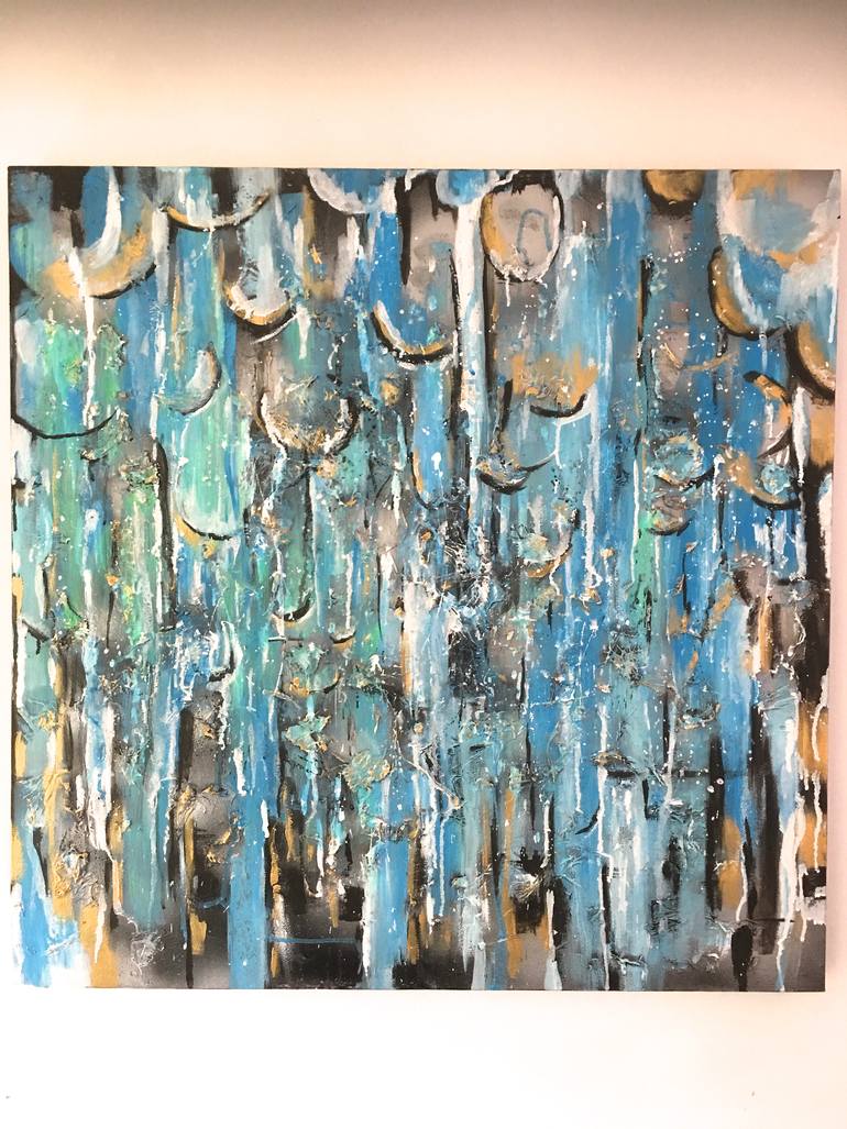 Ocean Drops Painting by TONY STOCKMAN | Saatchi Art